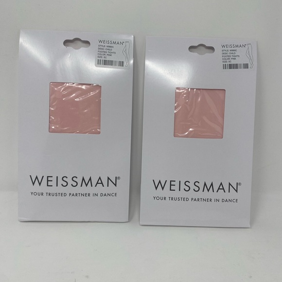 Weissman | Accessories | Set Of Two Weissman Child Footed Tights Pink ...